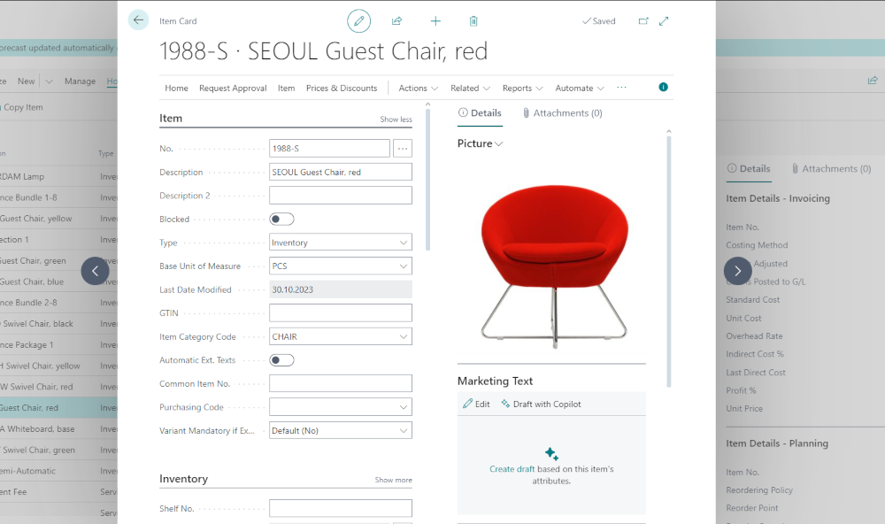 How to Set Up an Item in Business Central
